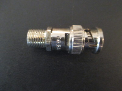 BNC Male to F Female Coaxial 75 Ohm RG6 RG59 Connector #74868 UG-88/U ...
