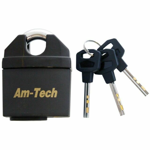 Amtech T1685 PVC Insulated Padlock 65mm Garage Workshop Hand Tool ...