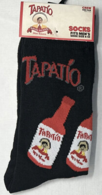 Tapatio - Hot Sauce - Black - Size Men's 6-12 - One Pair - Novelty ...