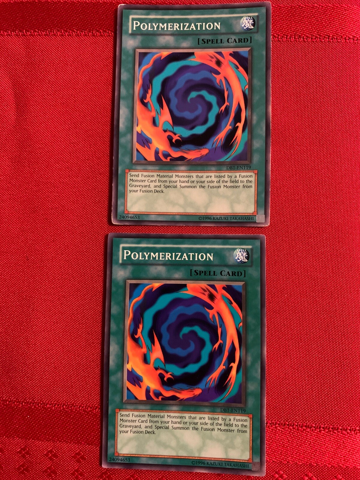 yugioh cards Two Polymerization DB1-EN119 | eBay