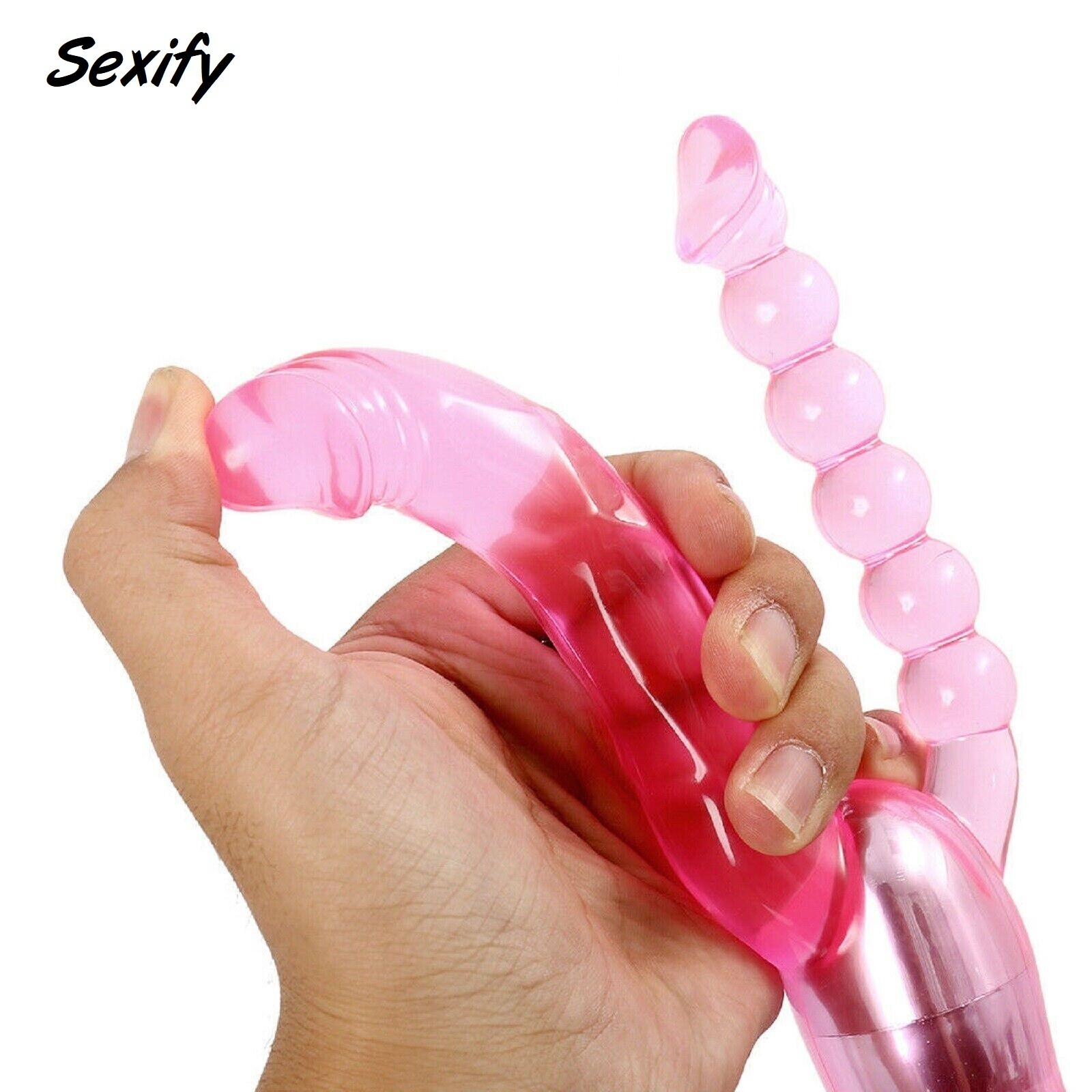 Double Penetration Vibrator Dildo G-Spot Clit Stimulator Anal Couples Sex Toy | eBay