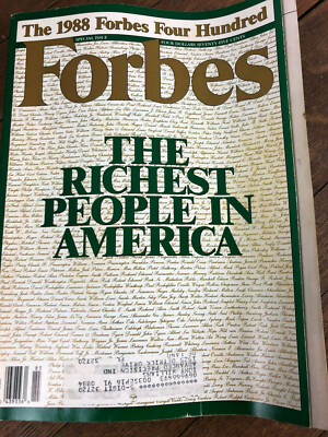 Vintage Forbes 1988 Special Issue Magazine The Richest People in ...
