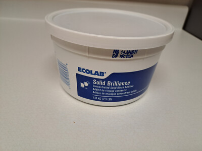 Ecolab Solid Brilliance Concentrated Rinse Additive 6125395 | eBay
