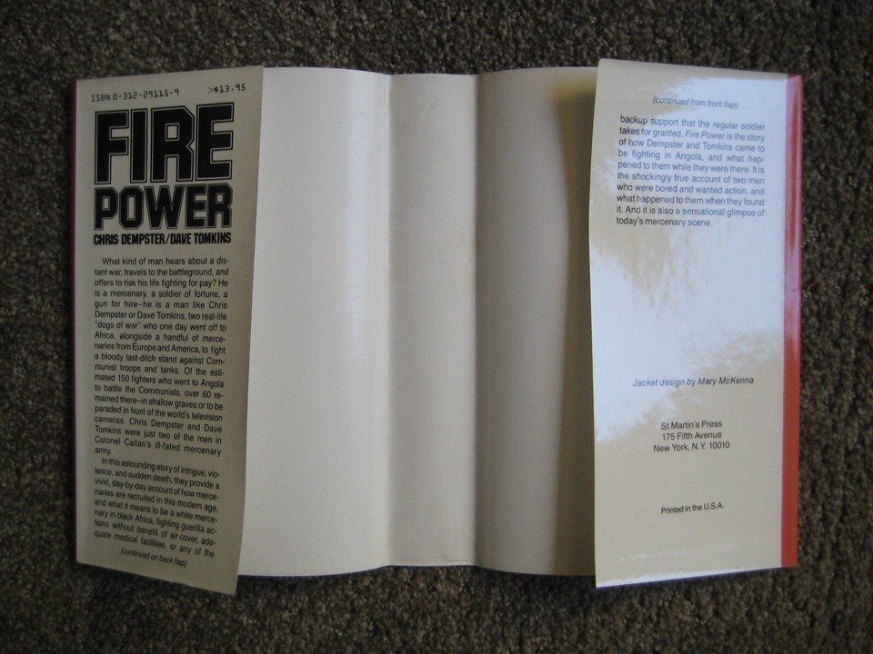 Fire Power by Chris Dempster and Dave Tomkins 1980 HC Mercenaries true ...