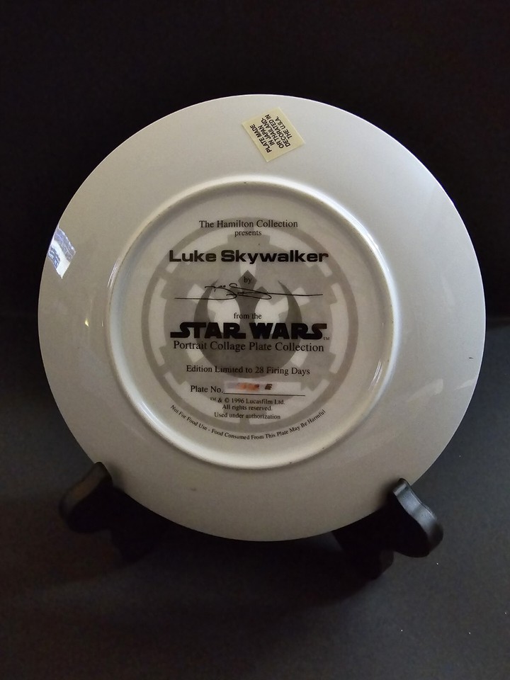Star Wars Hamilton Plate Luke Skywalker Portal Collage Collection ...