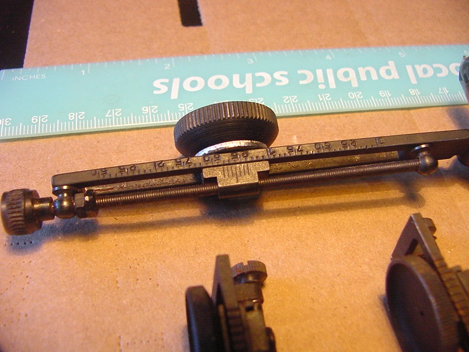 3 Vintage Vernier Tang Sights -- Italy?? Sharps Creedmoor? unknown ...