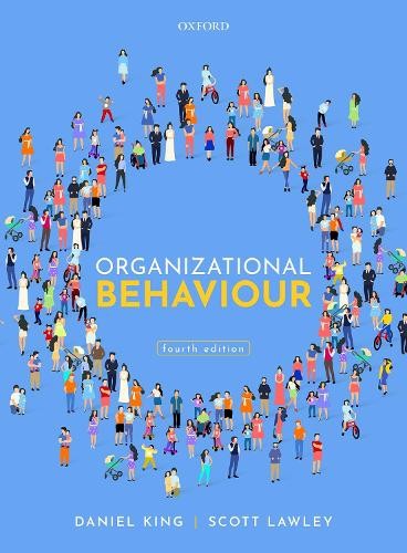 Scott Lawley Daniel King Organizational Behaviour (Poche) 9780192893475 ...