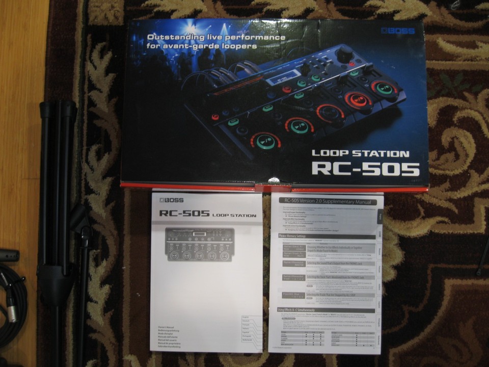 Boss RC-505 Loop Station MK1 Performer Pak Looper Mic Stand FS-5U ...