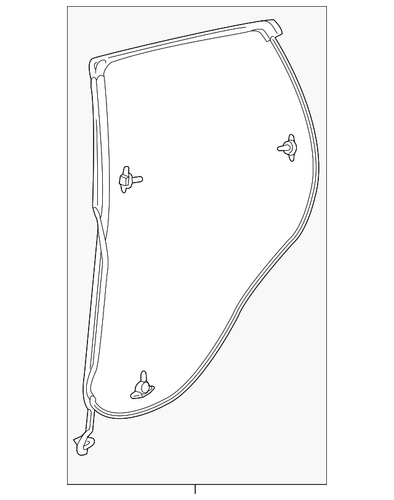 Genuine Acura W Strip R Rear Dr 72810-TJB-A02 | eBay