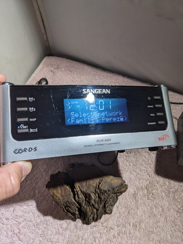 Sangean RCR-8WF FM RDS Internet Clock Radio WiFi - Tested Works | eBay