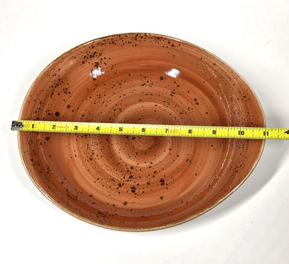 Steelite Craft England Terracotta Freestyle Bowl Plate 11 x 9.5 ...