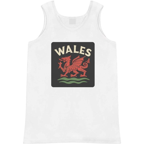 'Welsh Flag Motif' Adult Vest / Tank Top (AV055279) | eBay