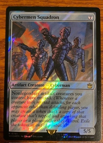 2023 MTG Wizards of the Coast Doctor Who Surge Foil #0781 Cyberman ...