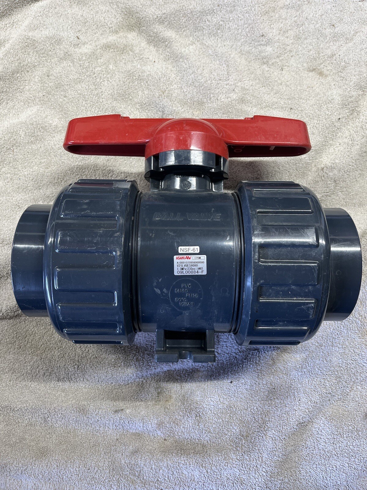 ASAHI AV 3” Schedule 80 PVC True Union Ball Valve Socket Weld EPDM | eBay