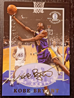KOBE BRYANT ROOKIE HOF 1996-97 STRONGBOX AUTOGRAPHED COLLECTION CARD ...