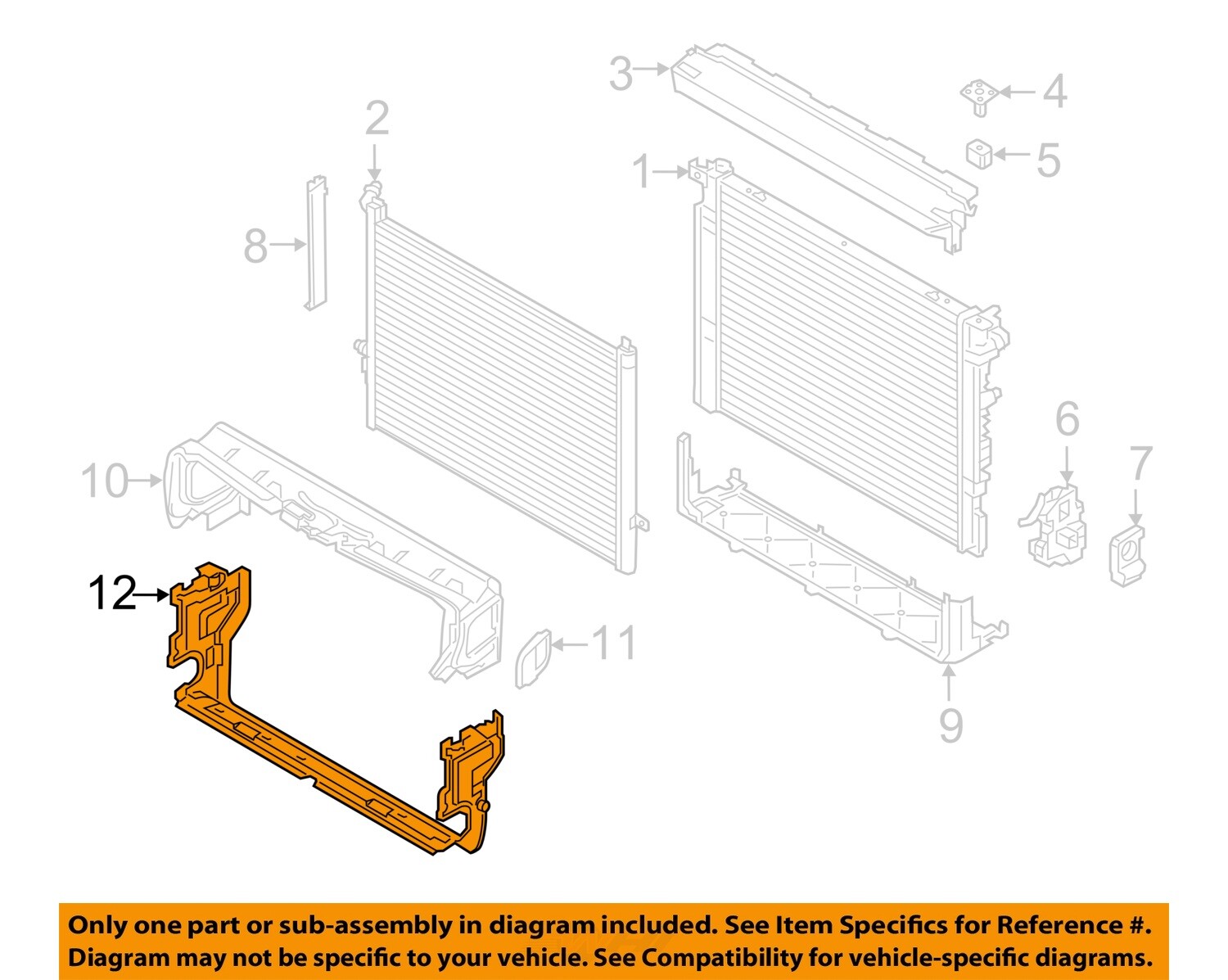 Genuine BMW OEM 51747383846 Air Duct Radiator Bottom for sale online | eBay