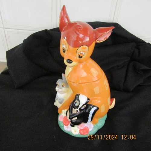 Beautiful Vintage Porcelain Disney Bambi Cookie or Candy Jar | eBay