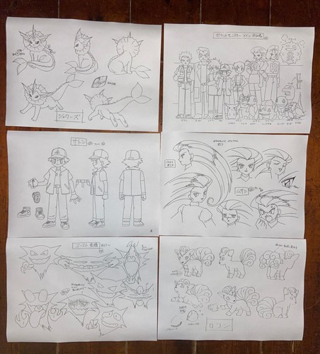 Anime not Cel Pokemon Settei Sheets - A4 Format Setting Material | eBay UK