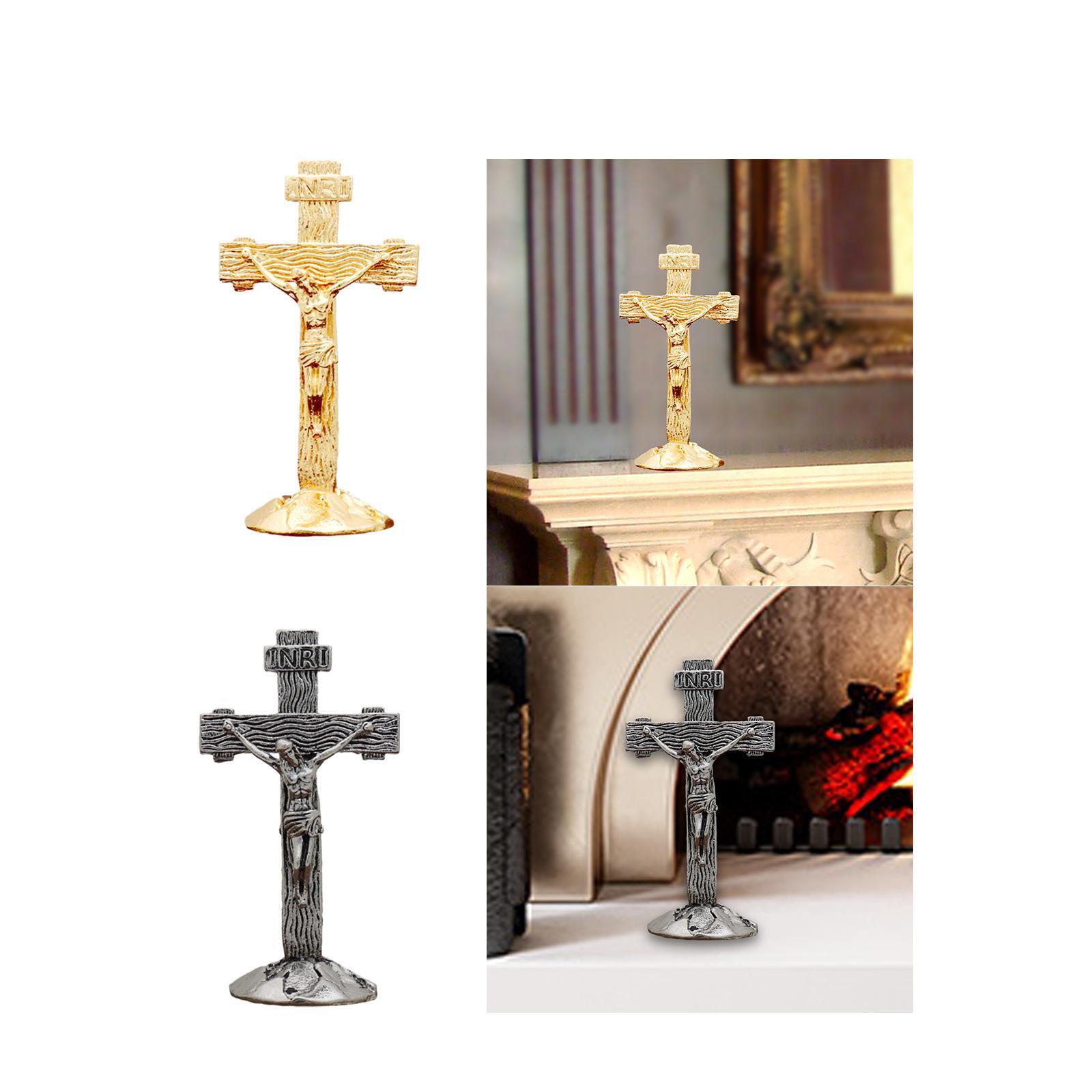 Desktop Cross New Year Party Shelf Living Room Catholic Jesus Christ ...