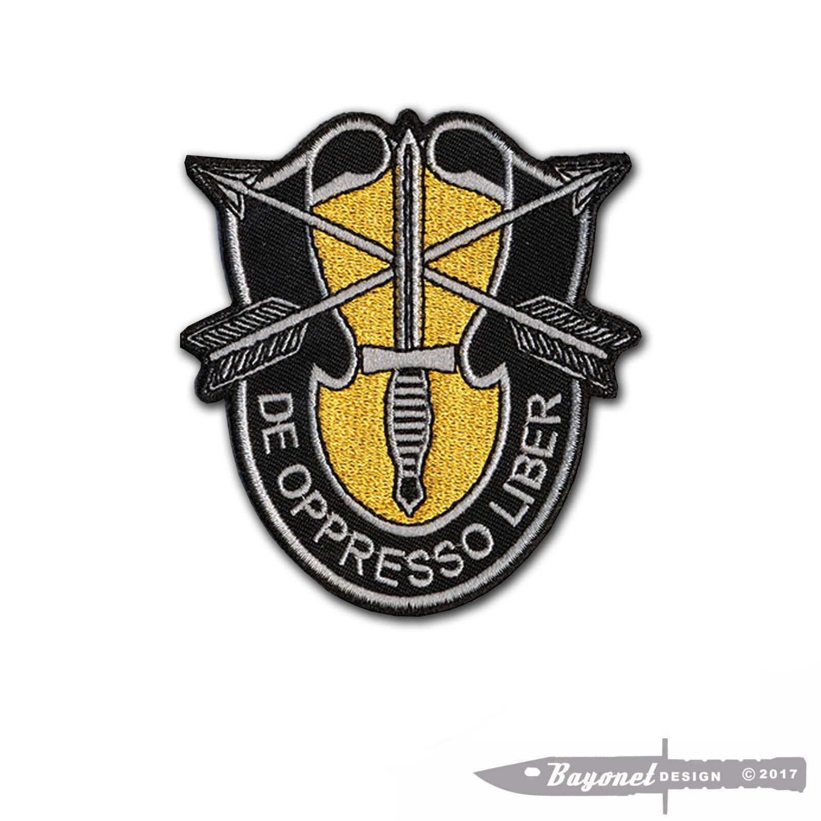 1st SFG (A) Embroidered Patch with Hook and Loop Backing - 3" X 3 1/4 ...