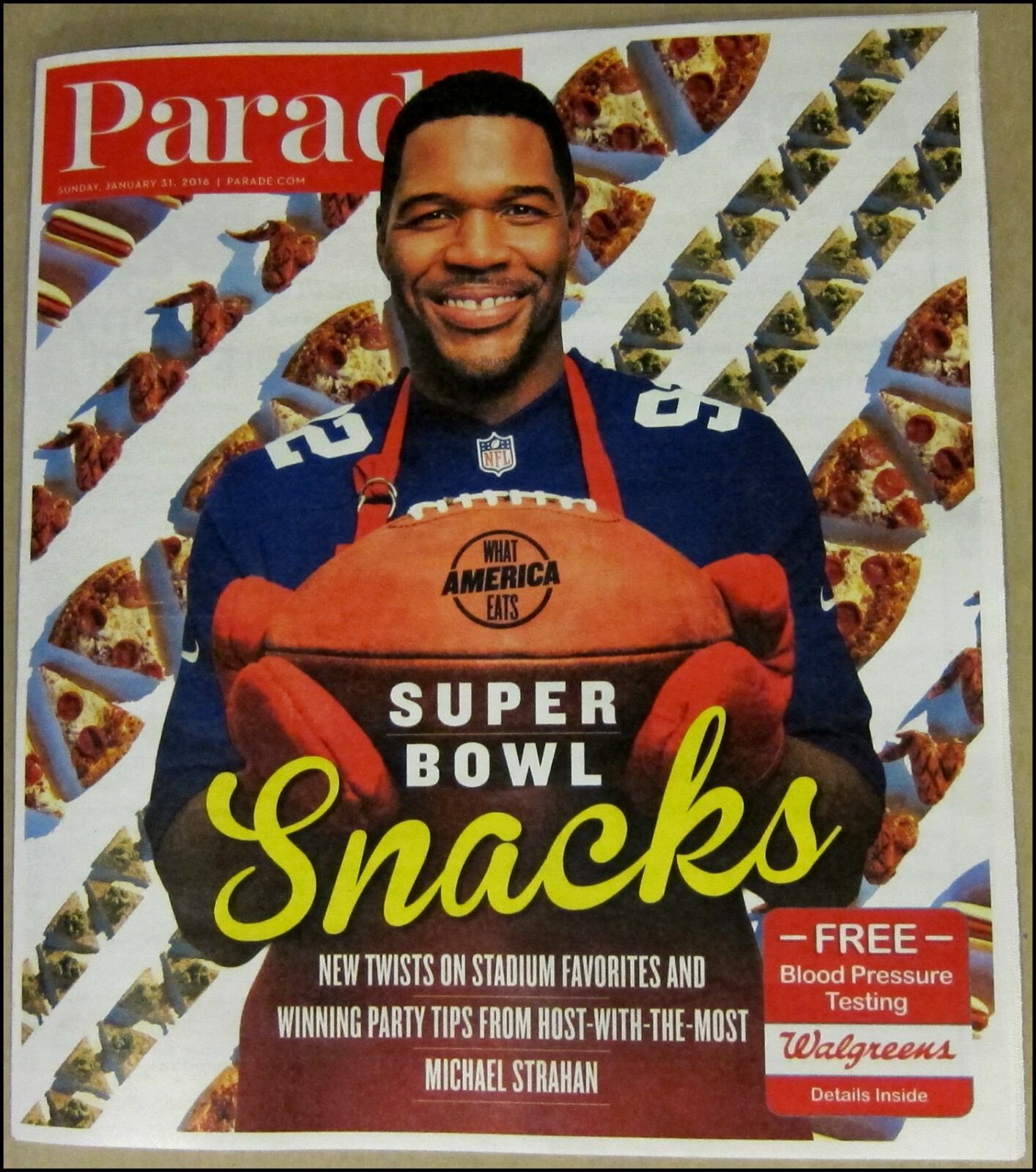 1/31/2016 Parade Newspaper Magazine Michael Strahan Super Bowl 50 ...