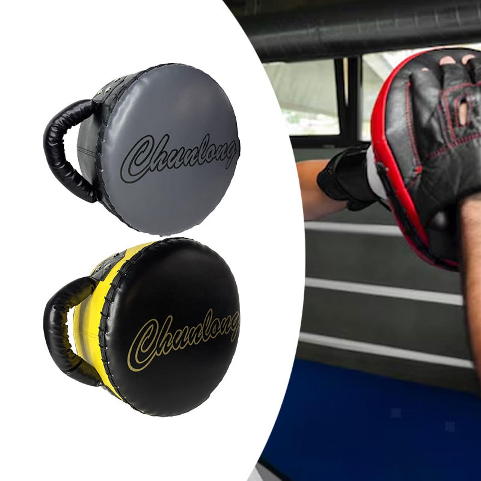 Punch Shield with Handle Lightweight Portable PU Leather Punching Bag ...