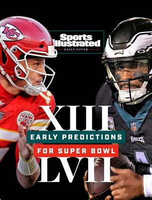 Jalen Hurts Vs Patrick Mahomes Sb 57 Sports Illustrated Cover 8x10 ...