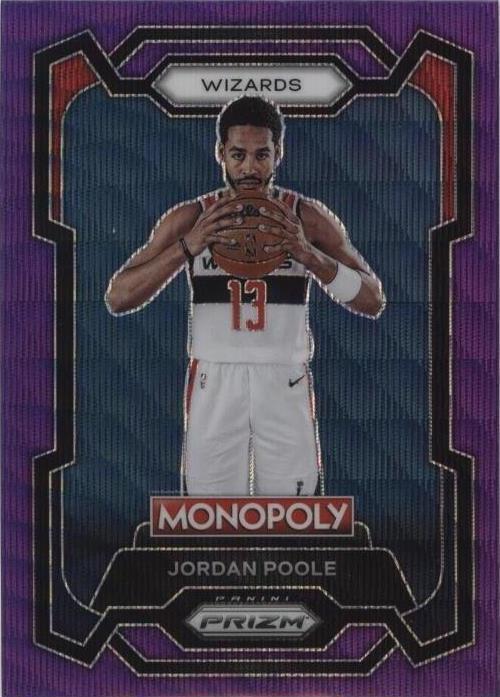 2023-24 Panini Prizm Monopoly - Jordan Poole #88 Purple Wave Prizm for ...