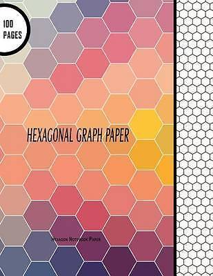 Hexagonal Graph Paper Hexagon Notebook Paper 100 Pages 85" X by ...