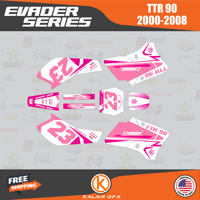Graphics Kit for Yamaha TTR90 (2000-2008) TTR 90 Evader Series - Pink ...