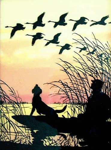 Duck Hunting Silhouette