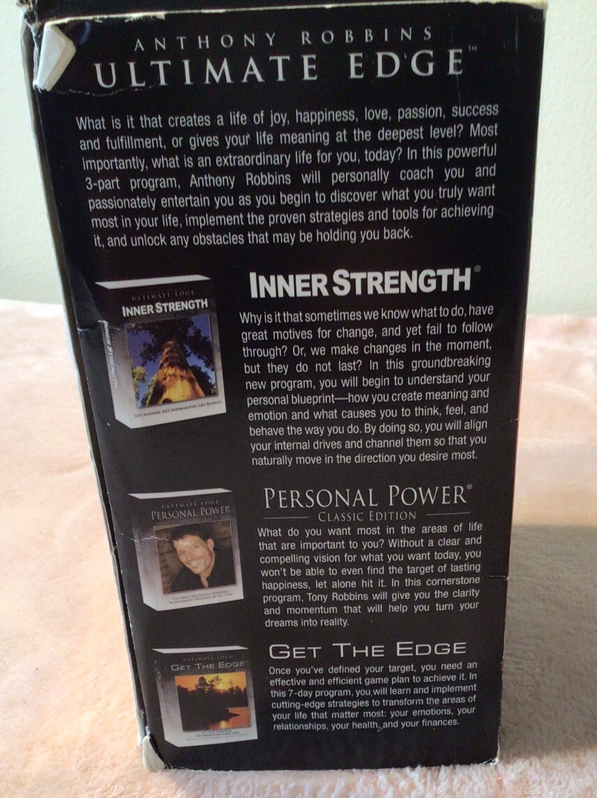 Anthony Tony Robbins ULTIMATE EDGE 3 Part System DVD CD Box Set | eBay