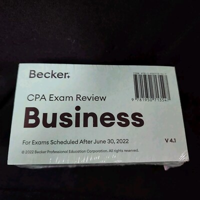 New 2022 Becker CPA Exam Review Business Flash Cards V4.1 | eBay