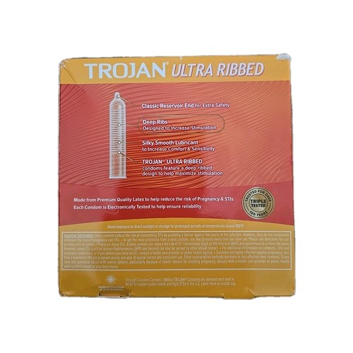 Ultra Ribbed Lubricated Condoms for Enhanced Stimulation, 36 Count | eBay