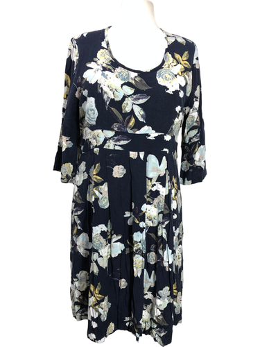 Adini Floral Print Knee Length Dress Size L2 | eBay UK
