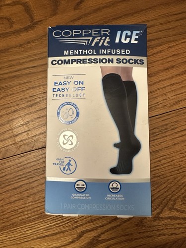 Copper Fit Ice compression Socks L/XL M 9-12 W 10-13. 1 PAIR | eBay