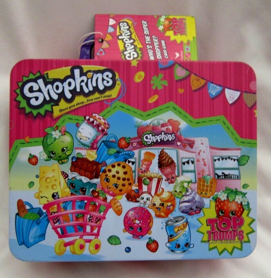 Shopkins Top Trumps Collectors Tin with Who's The Super Shopper Card ...