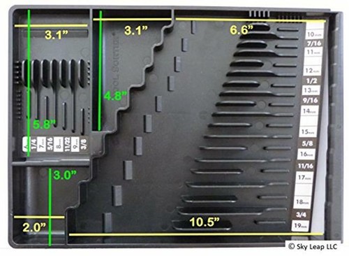Tool Sorter Wrench Organizer Black 862583000002| eBay