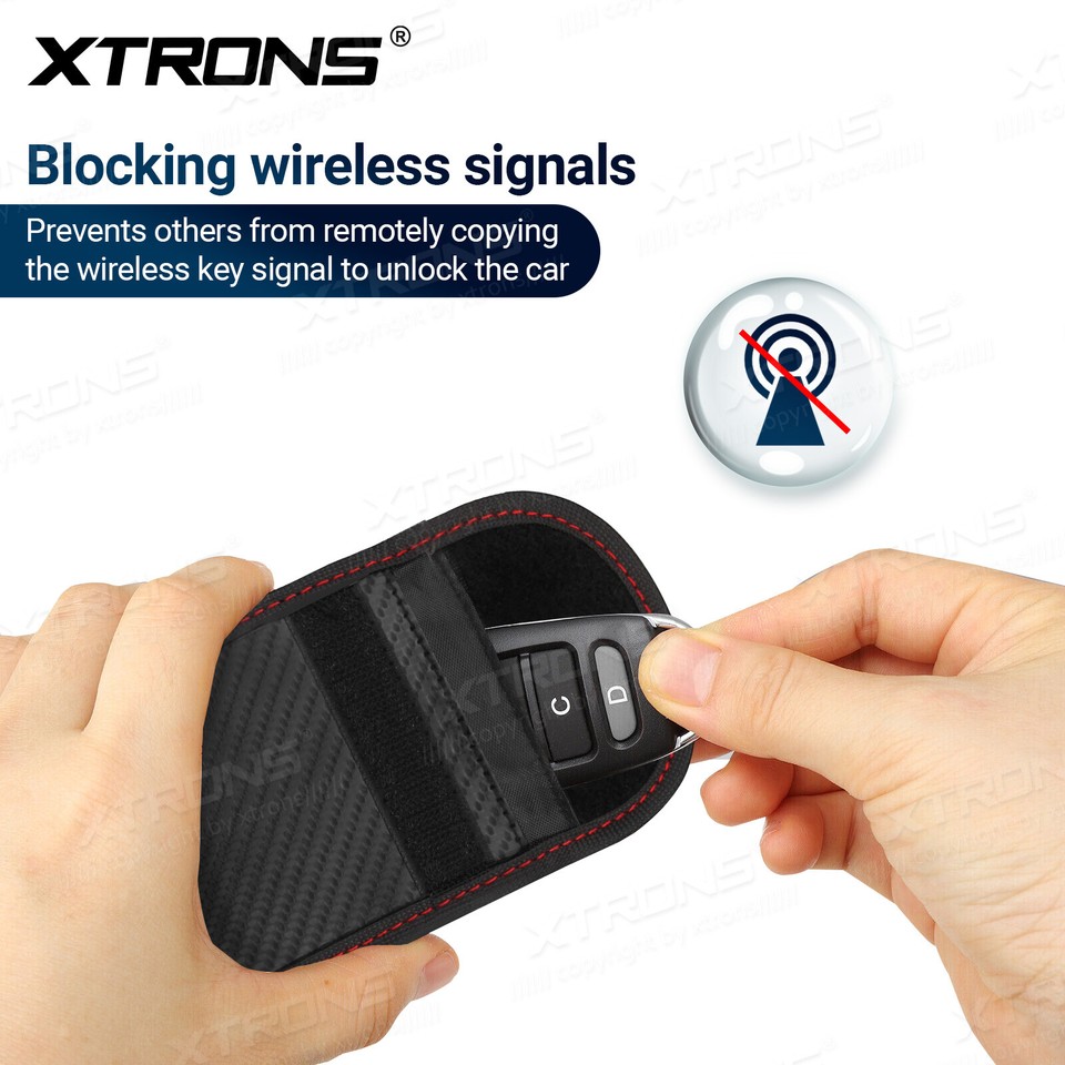 1PC Car Key Signal Blocker Case Faraday Cage Fob Pouch Keyless RFID ...