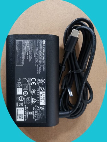 Original LG 65W 20V 3.25A type-c USB-C Adapter fit LG gram 17" 17Z90Q-K ...