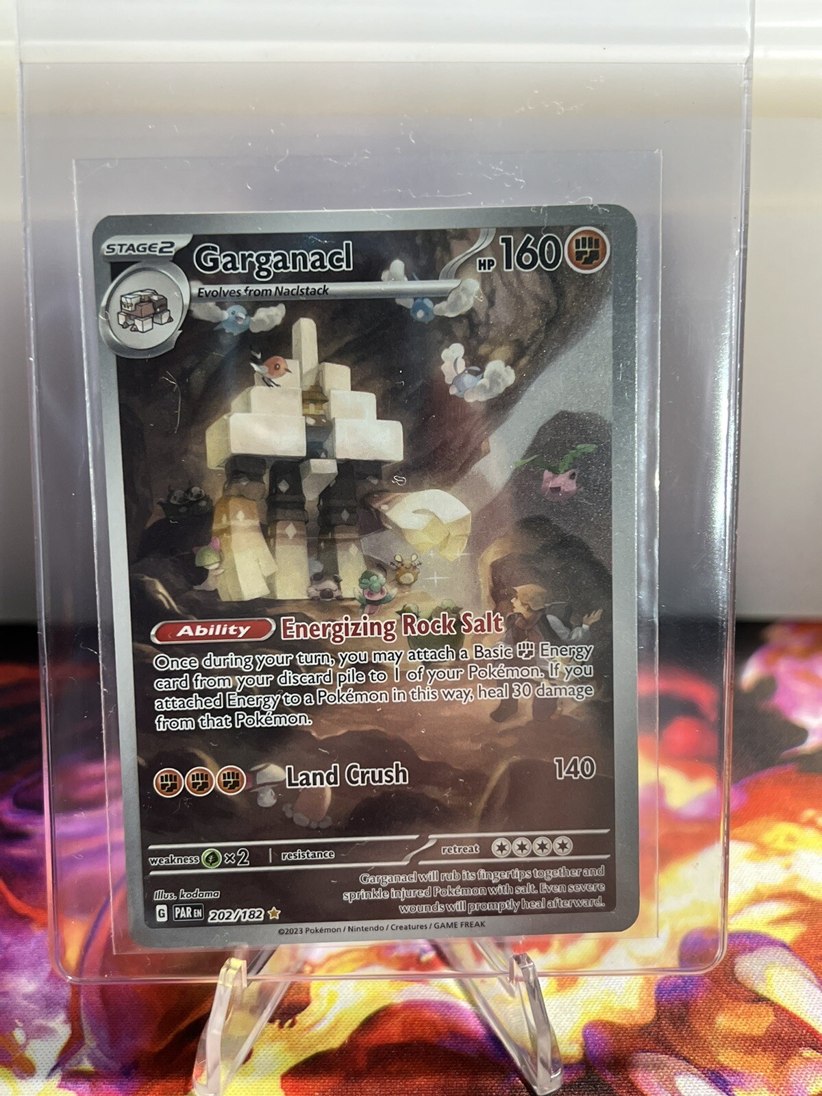Pokémon TCG Garganacl Paradox Rift 202/182 Holo Illustration Rare | eBay