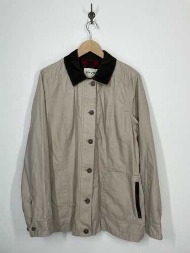 Orvis Full Button & Zip Barn Chore Coat - L - Gem