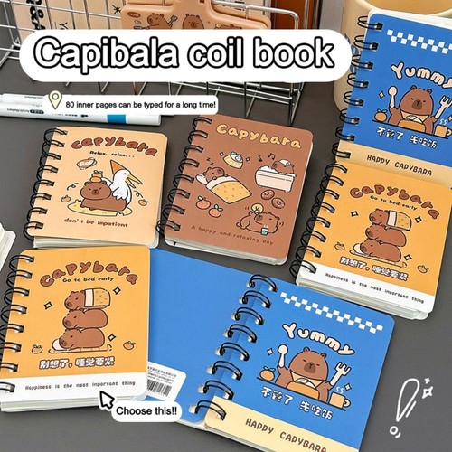 School Supplies Pocket Notepad Cartoon Side Flip Coil Book Small ...