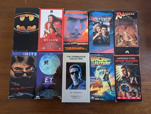 Iconic 80's VHS Collection Movie Favorites Back to the Future -- 11 ...