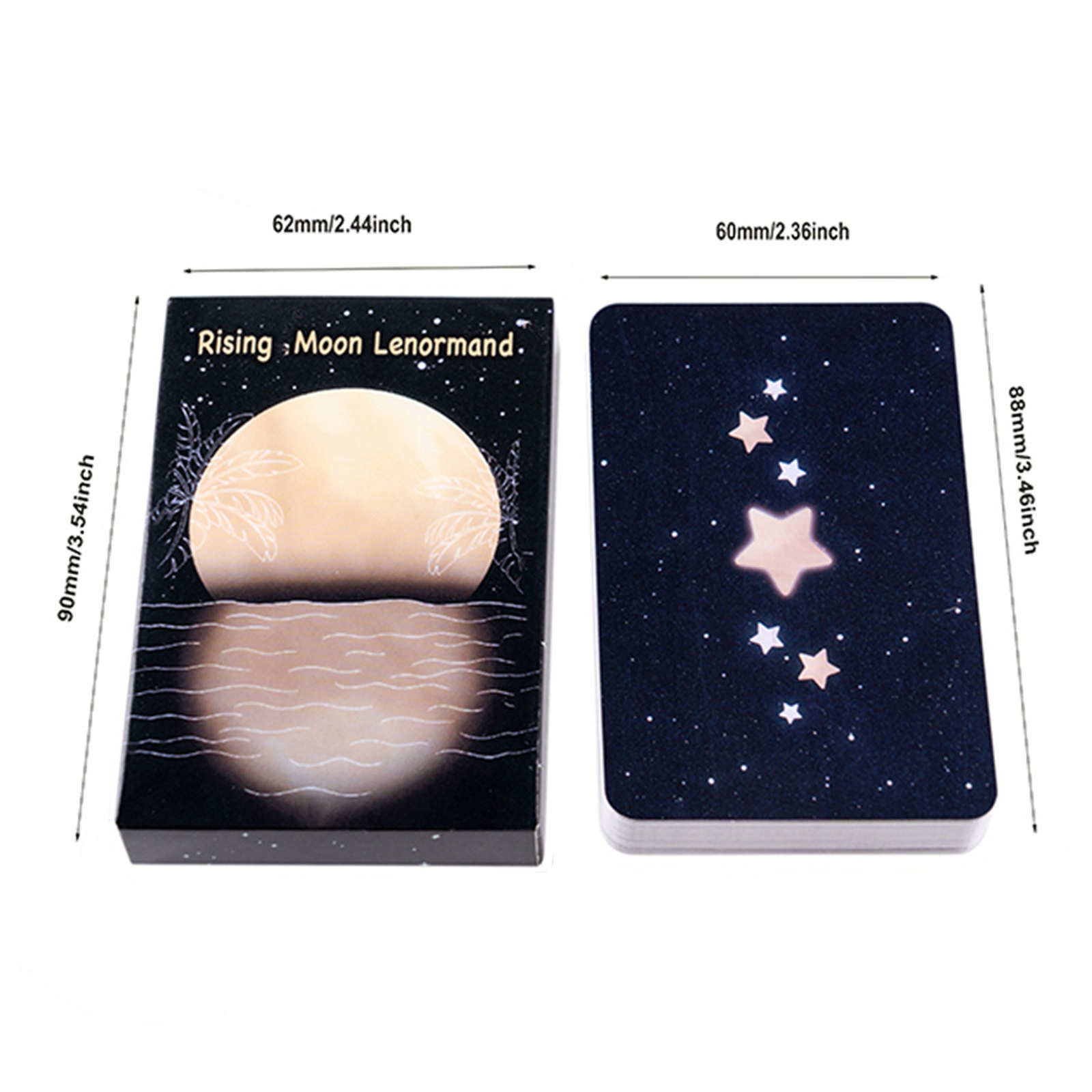 Rising Moon Lenormand Wizard Tarot Cards Oracle Cards for Party Games ...