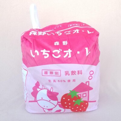 US SELLER Strawberry Milk Carton Cushion | eBay