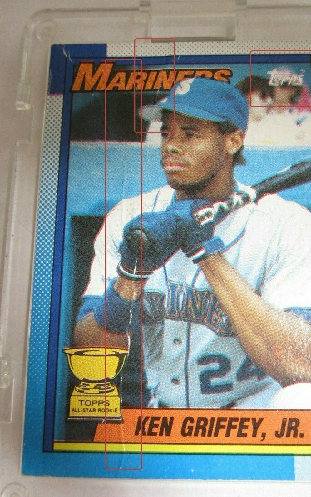 Ken Griffey Jr 1990 Topps Rookie RC Cup #336 Error Print 1 of 1 VERY ...