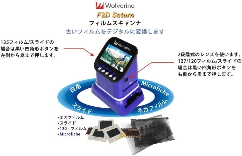 Wolverine Film Scanner 120 Film Negative Digitization 35Mm Film Slide ...