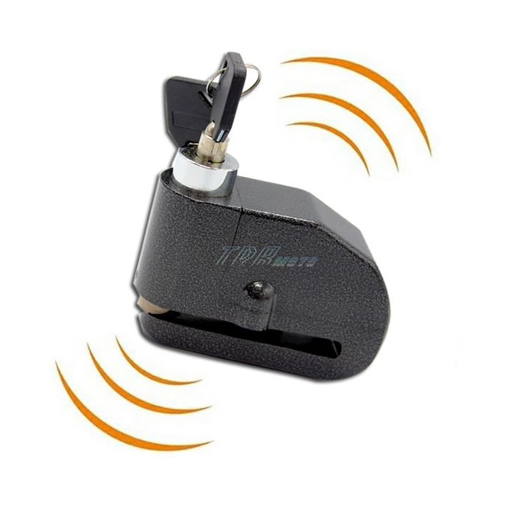 Universal Motorcycle Wheel Disc Brake Alarm Lock Security Anti-theft ...