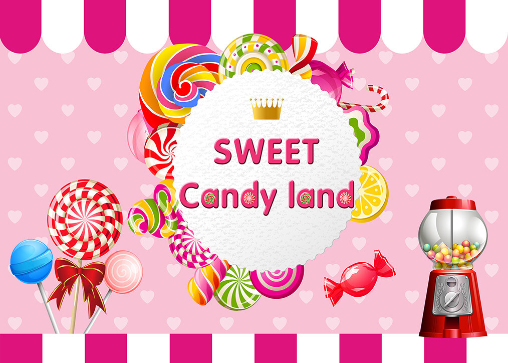 Candyland Party Background